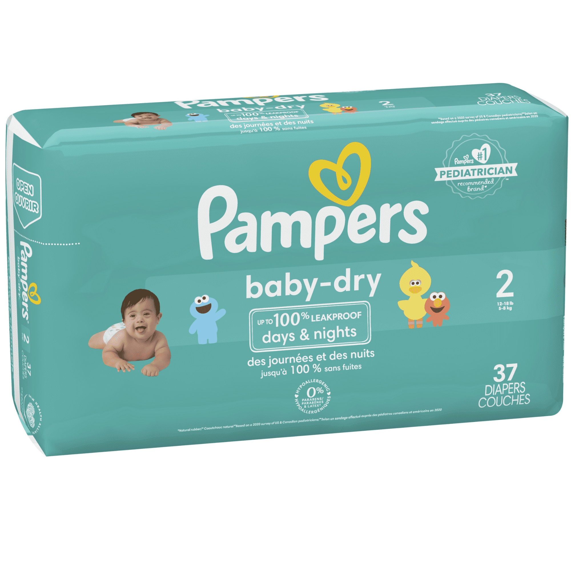 Pampers Baby-Dry Diapers, Hypoallergenic, Paraben-Free, LockAway ...