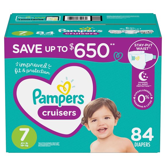 Size 7 Diapers in Diapers - Walmart.com