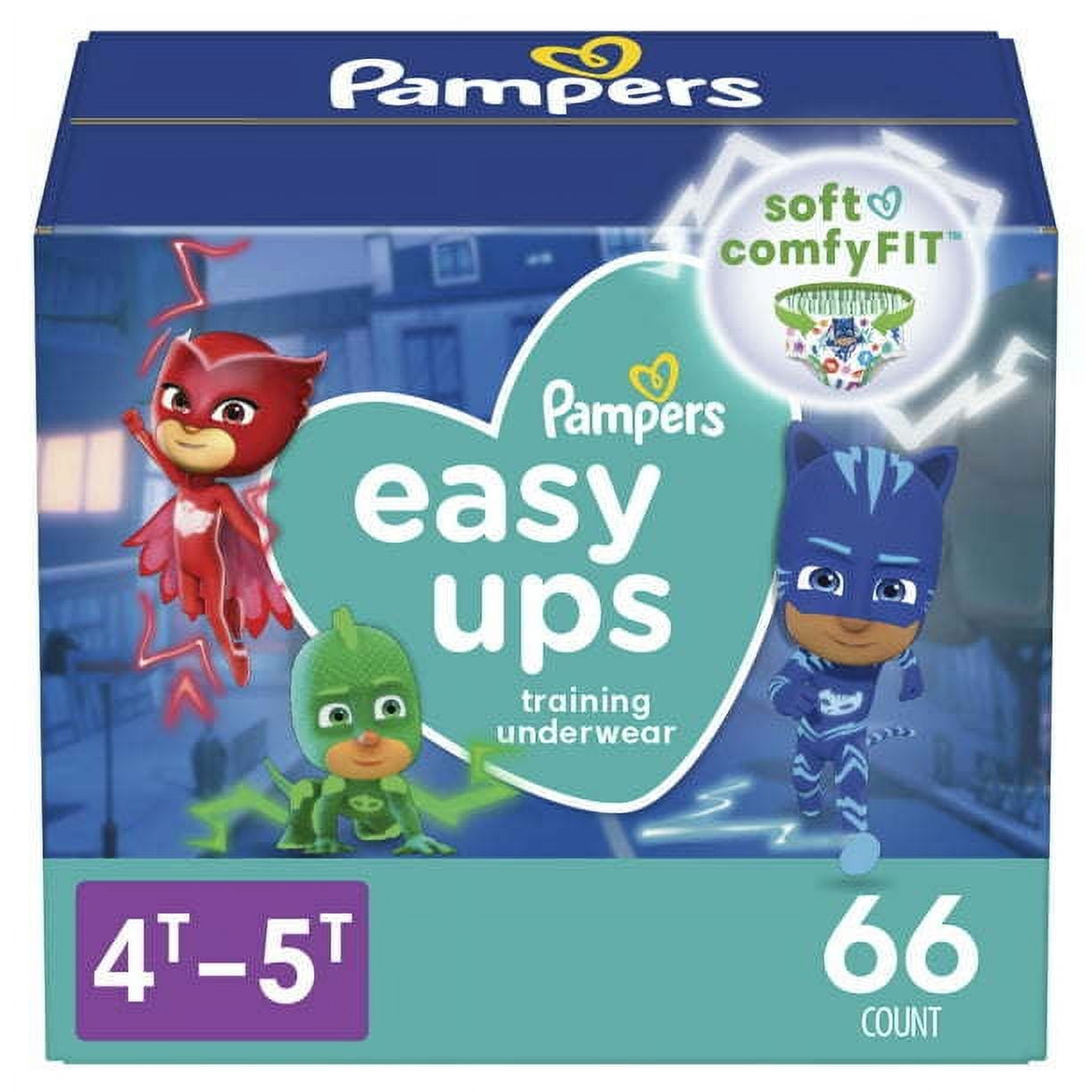 Pampers Easy Ups Male Training Pants Size 4T-5T, 66 Count - Walmart.com