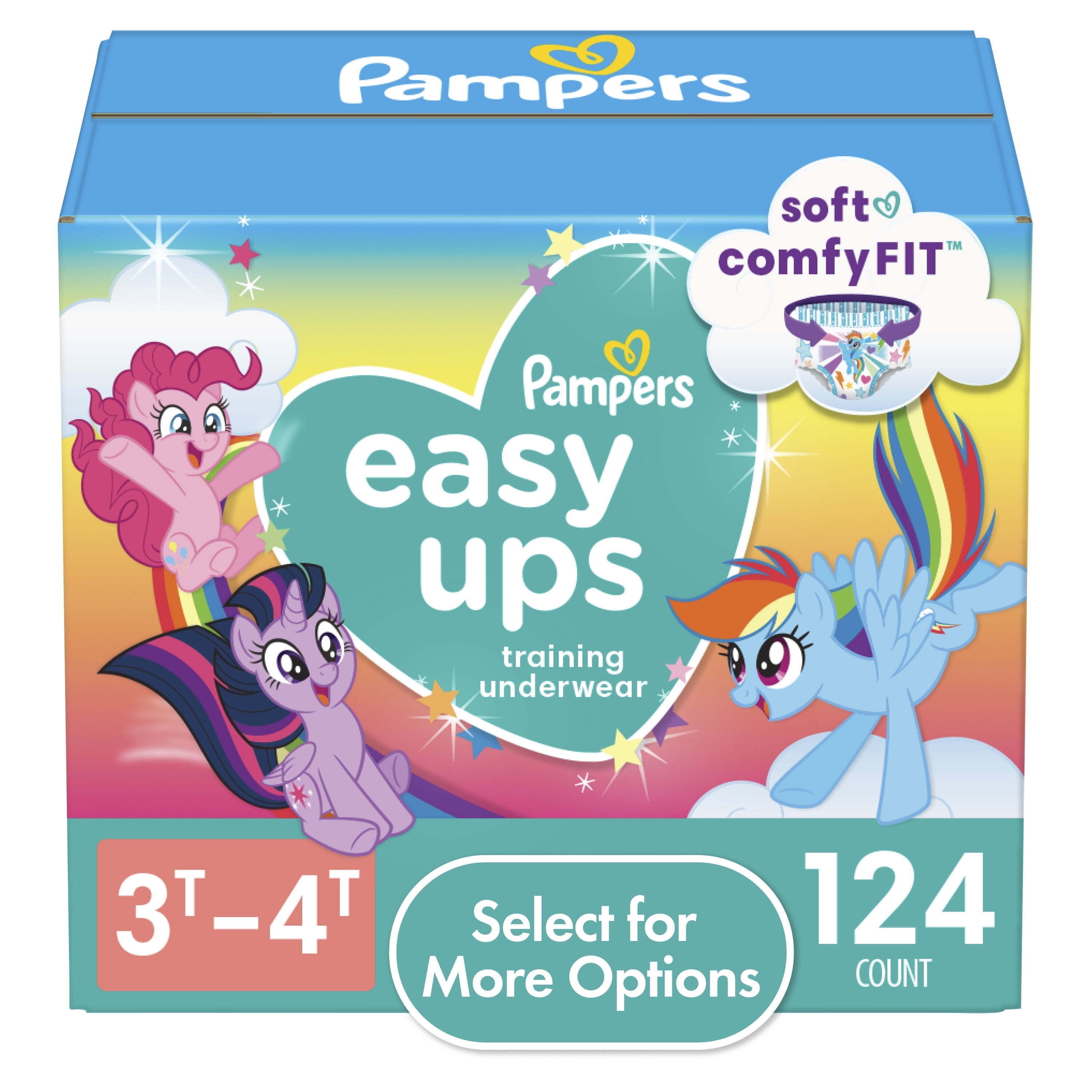 Pampers Easy Ups My Little Pony Training Pants Girls Size 3T/4T 124 ...
