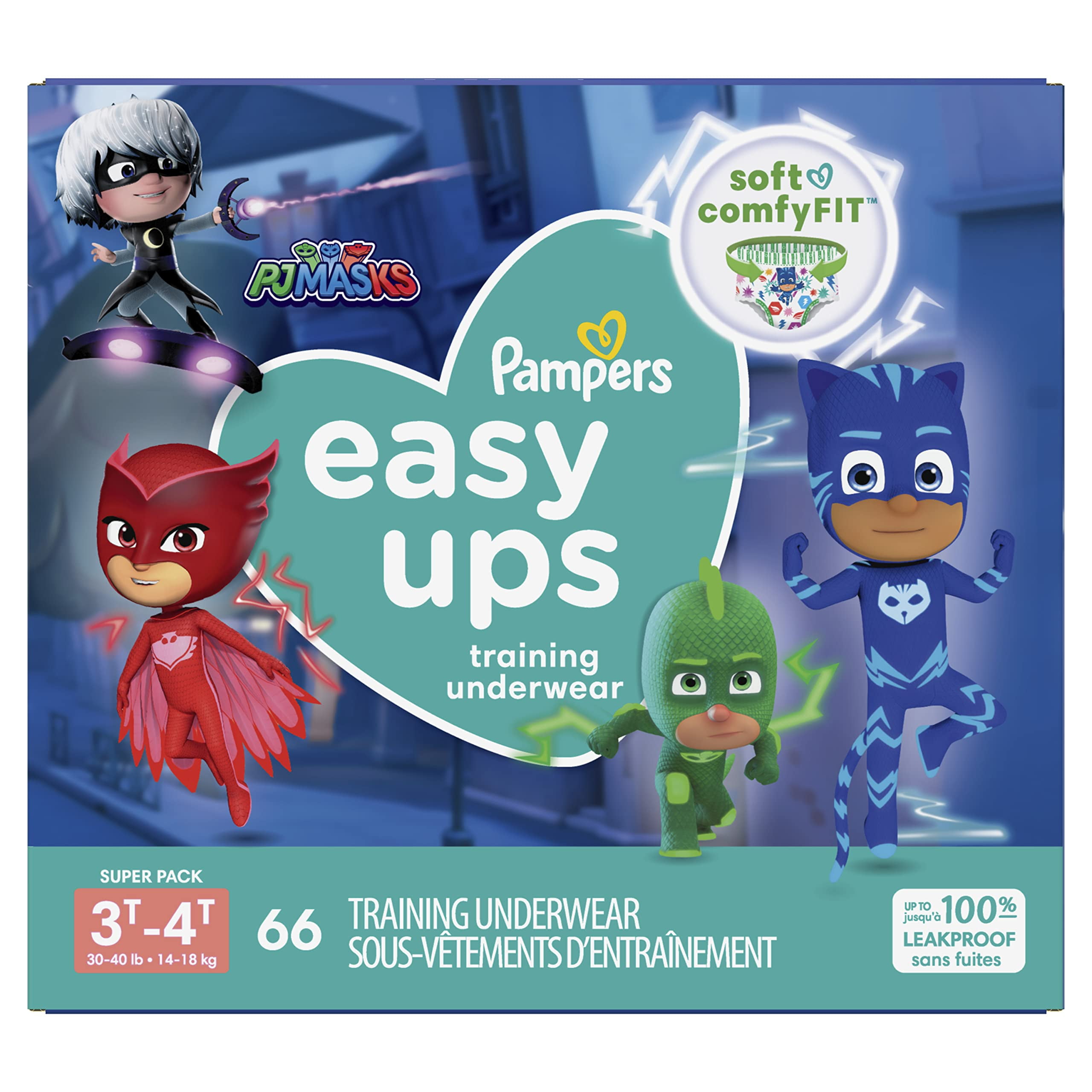 Pampers Easy Ups Training Pants, Boys, Size 3T-4T, 66 ct - Walmart.com