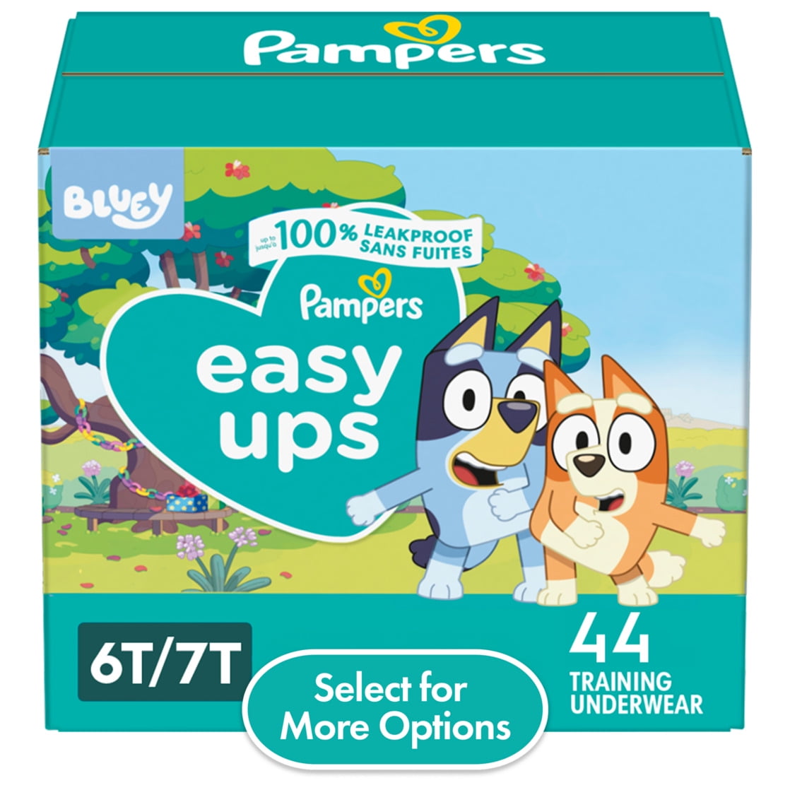 Pampers Easy Ups Boys Potty Training Pants, Bluey, Size 6T-7T, 44 Count ...