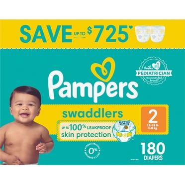 Pampers Baby-Dry Diapers, Size 4, 144 Count - Hypoallergenic, Leakproof ...