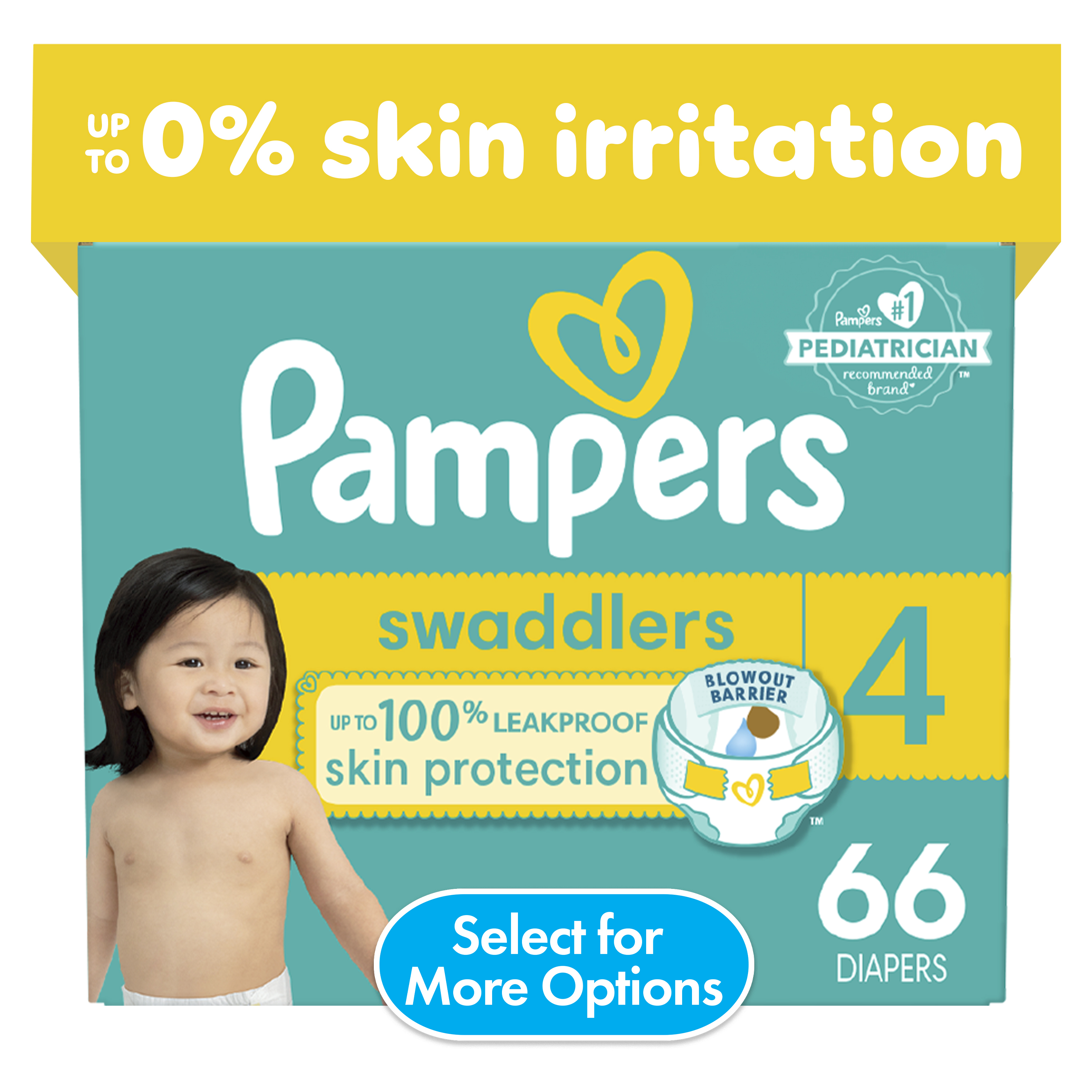 Pampers Baby-Dry Diapers Size-1, Leakproof & Protection, 204 Count ...