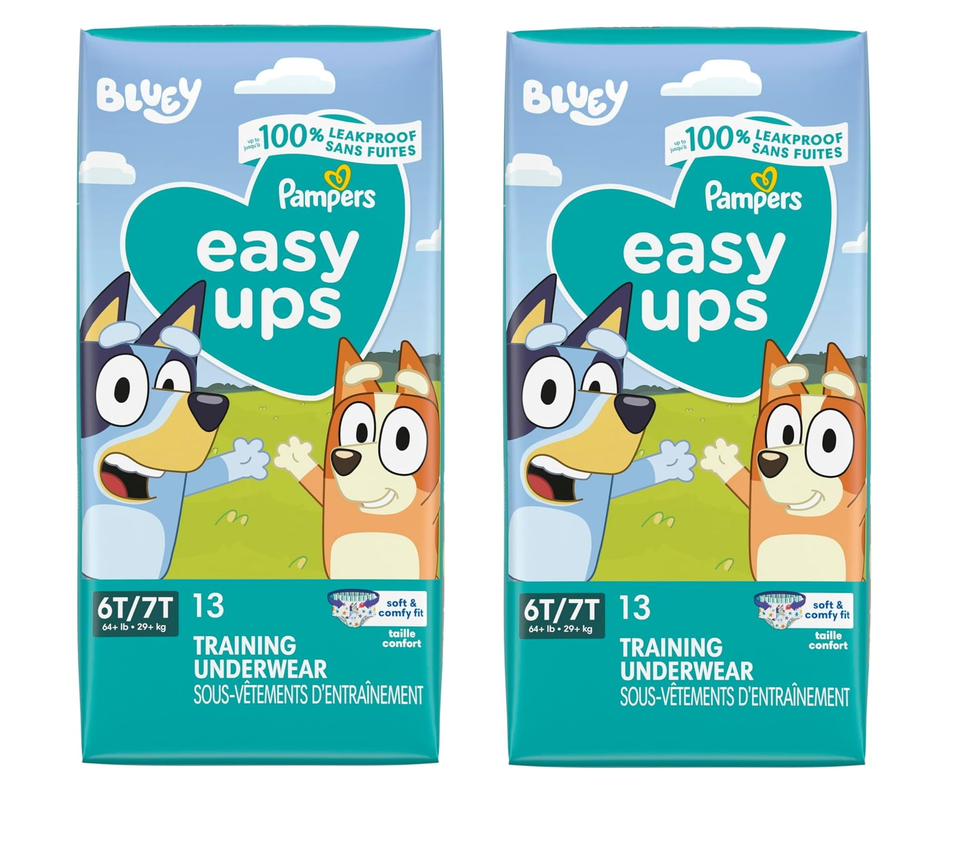 Pampers Training Pants - Easy Ups Boys & Girls Bluey - Size 6T-7T, 13 ...
