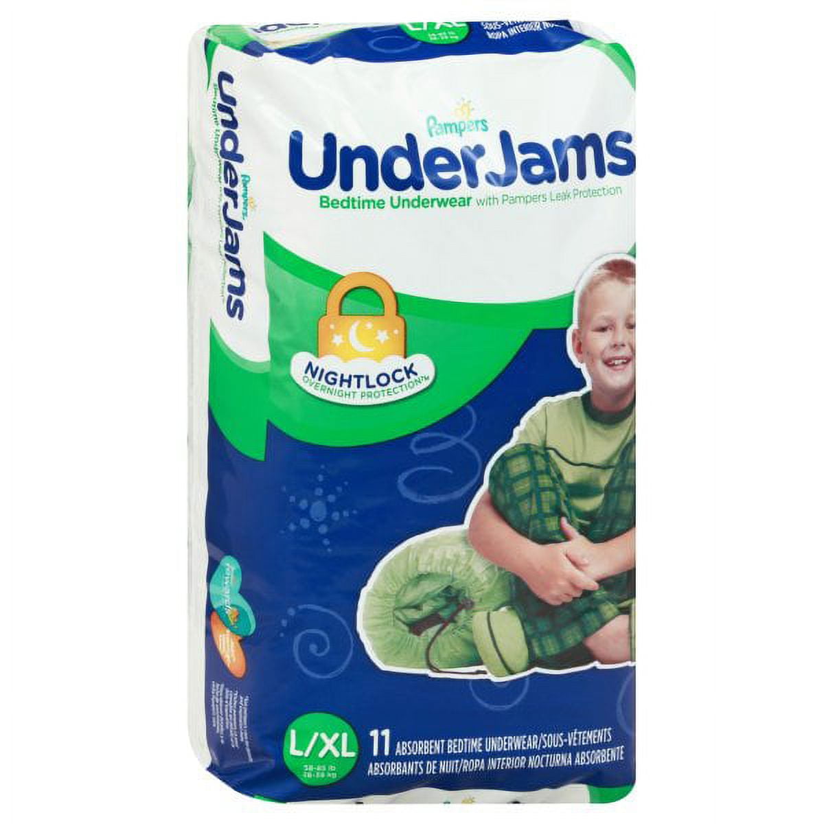 Pampers Under Jams Bedtime Underwear Boys, Size L/XL, 11 ct HSA/FSA ...