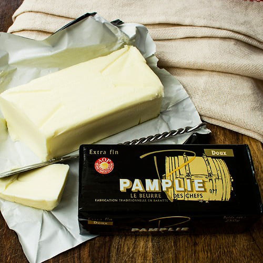 Pamplie AOP Beurre Charentes-Poitou Butter Bar - Sweet (Doux) (250 gram ...