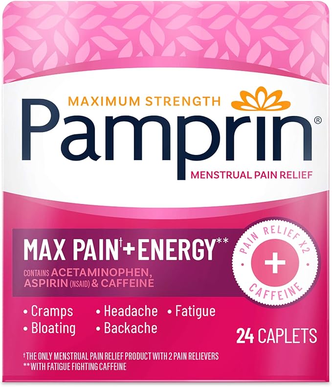 Pamprin Maximum Strength Max Formula, with Acetaminophen, Menstrual ...