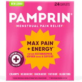 Pamprin Maximum Strength Pain + Energy Menstrual Pain Relief Caplets ...