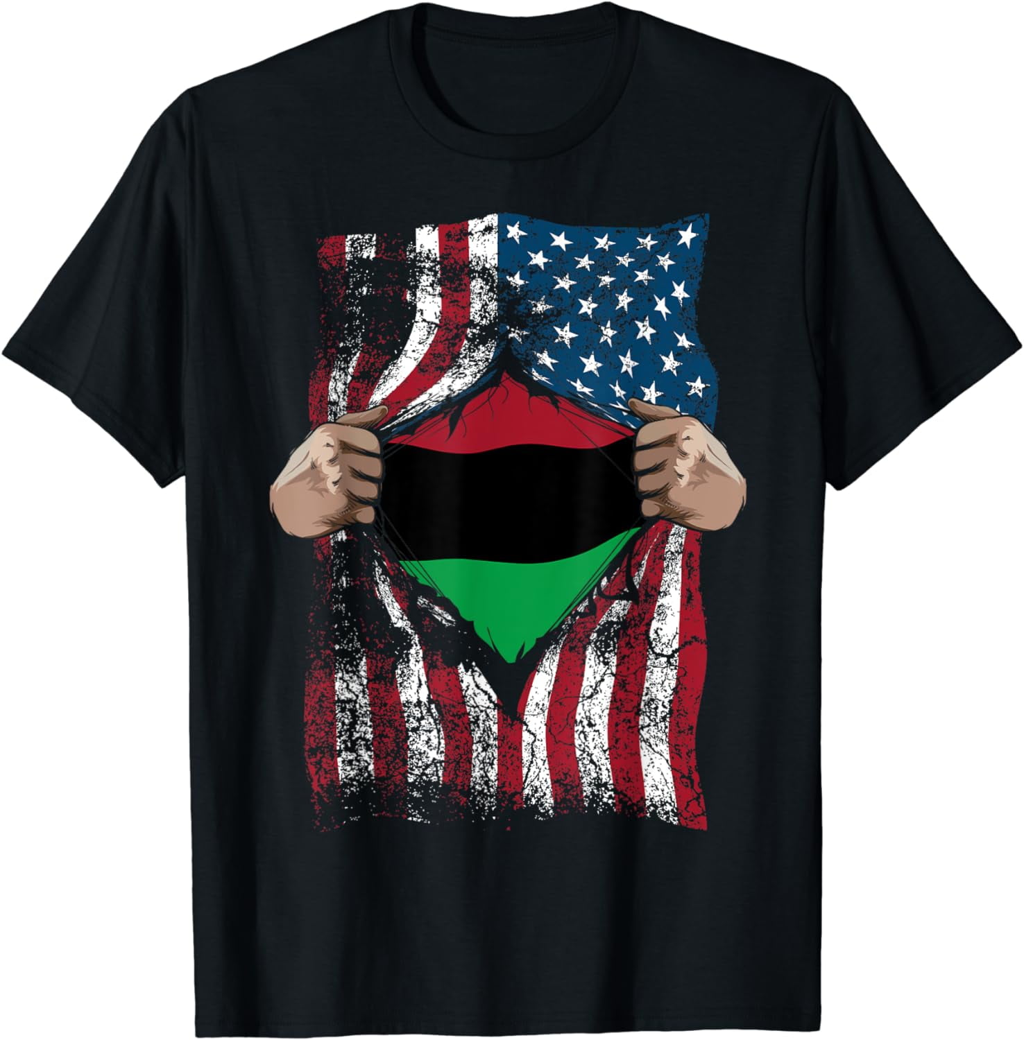 Pan African Unia Flag Shirt | Loyal Afro-Americans USA Gift - Walmart.com