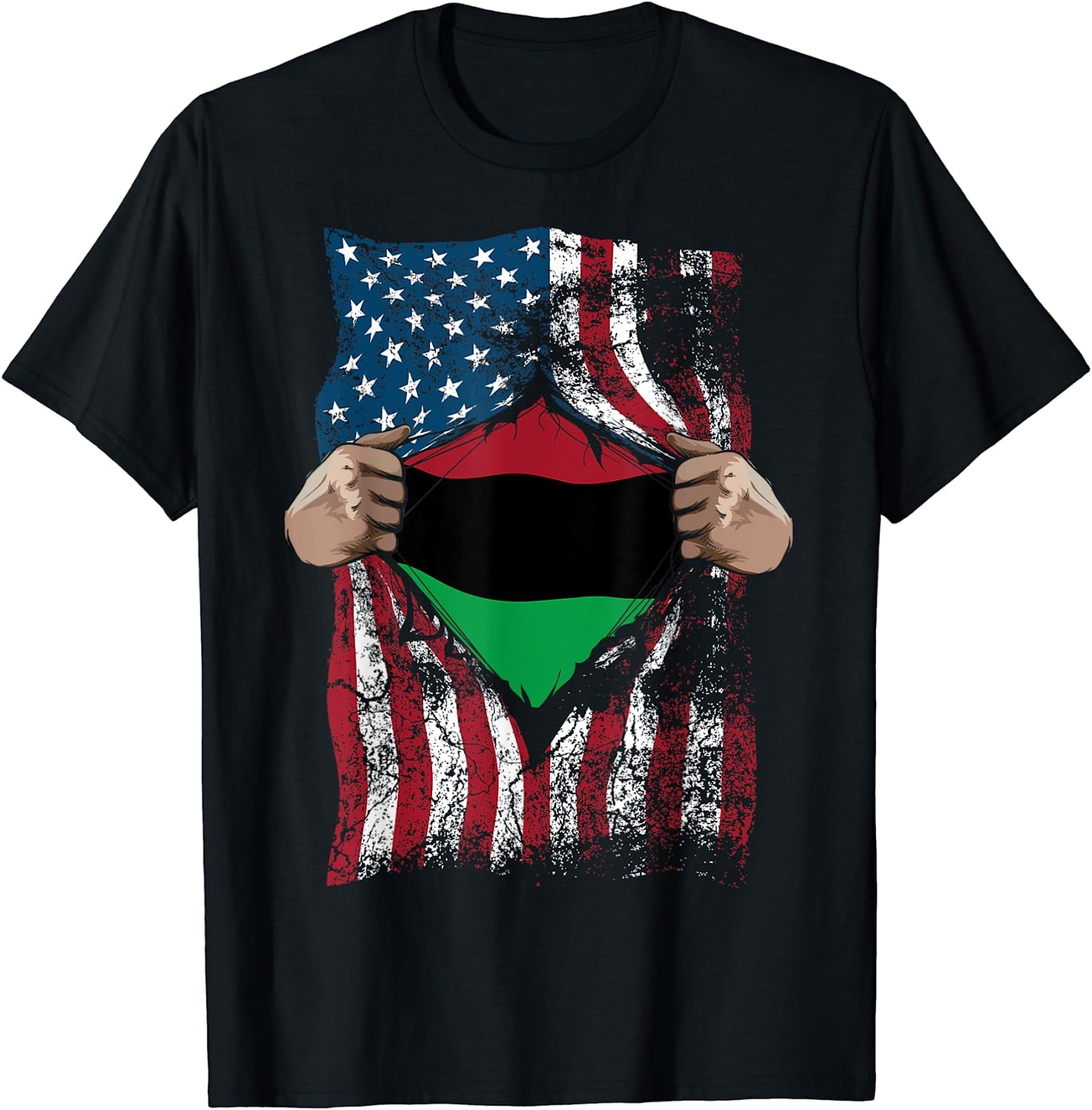 Pan African Unia Flag Shirt | Loyal Afro-Americans USA Gift - Walmart.com
