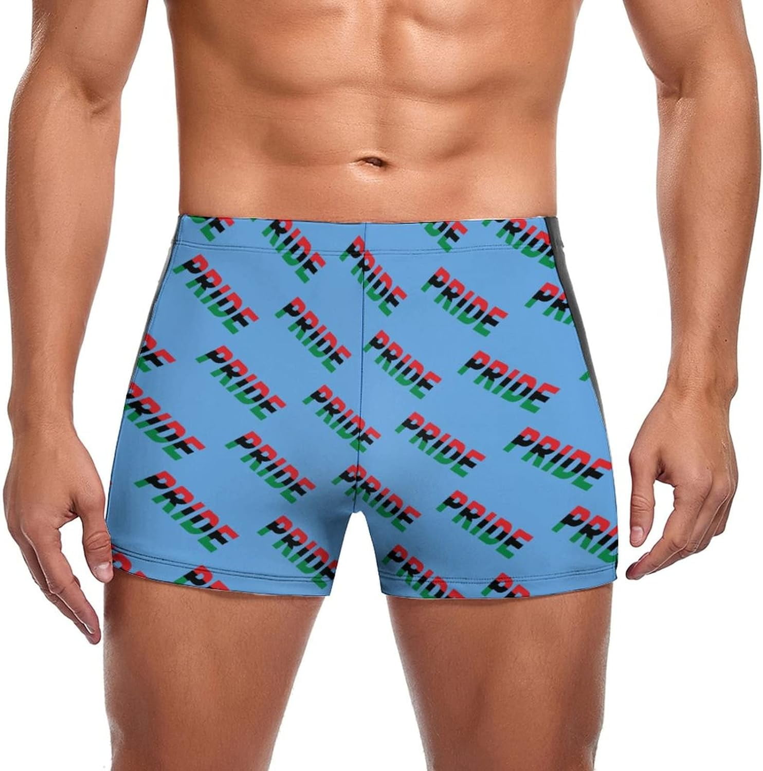 Pan African Unia Pride Flag Mens Swimsuit Swim Trunk Quick Dry Beach