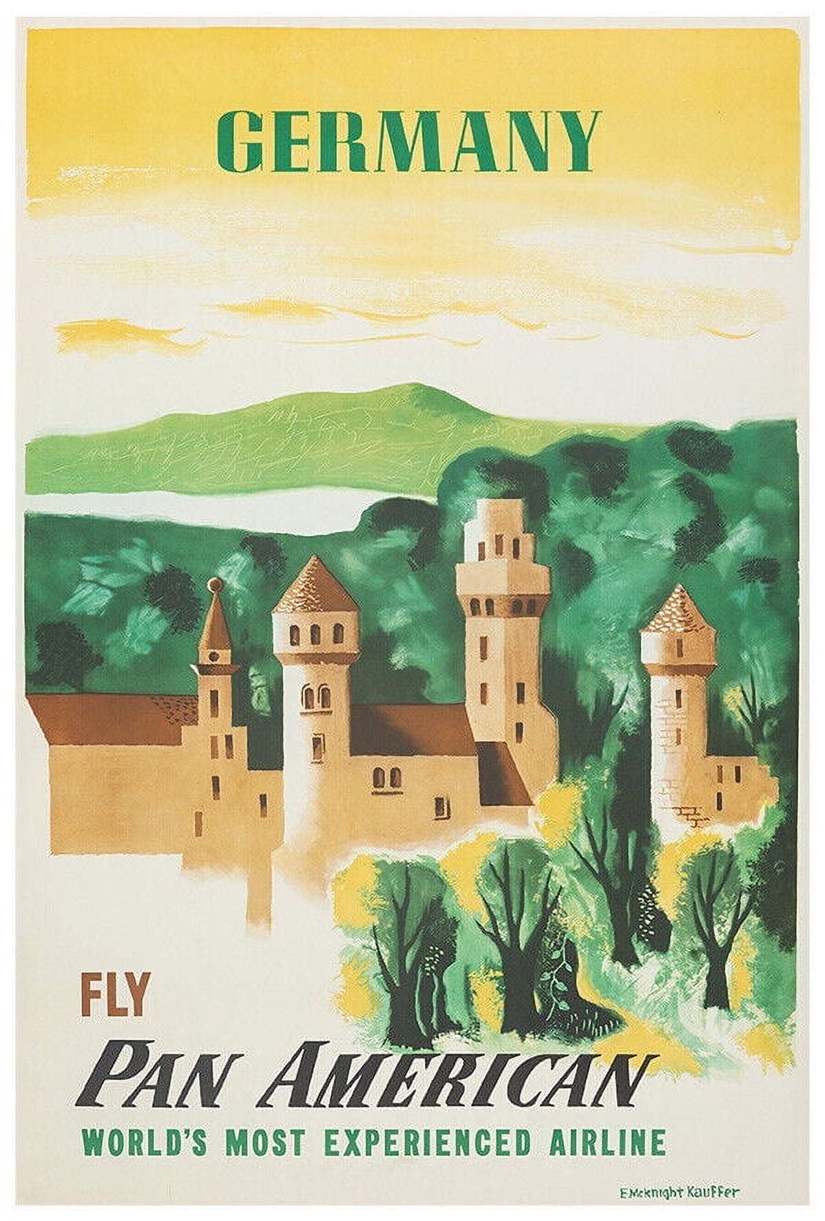 Pan American Airlines - Pan Am - Germany - 1950s - Vintage Travel ...