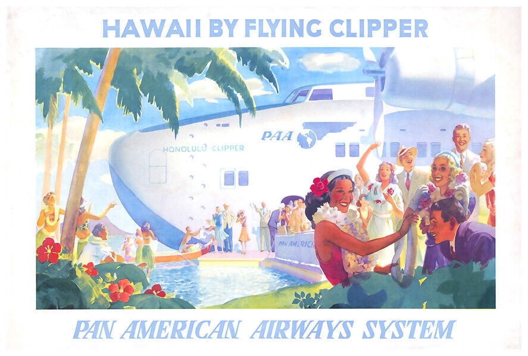 Pan American Airlines - Pan Am - Hawaii by Clipper - Vintage Travel ...