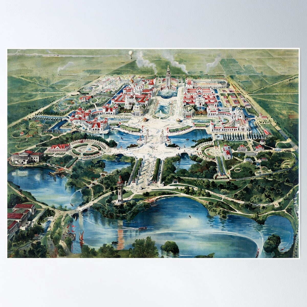Pan American Exposition - Buffalo World'S Fair - 1901 Poster Wall Art ...