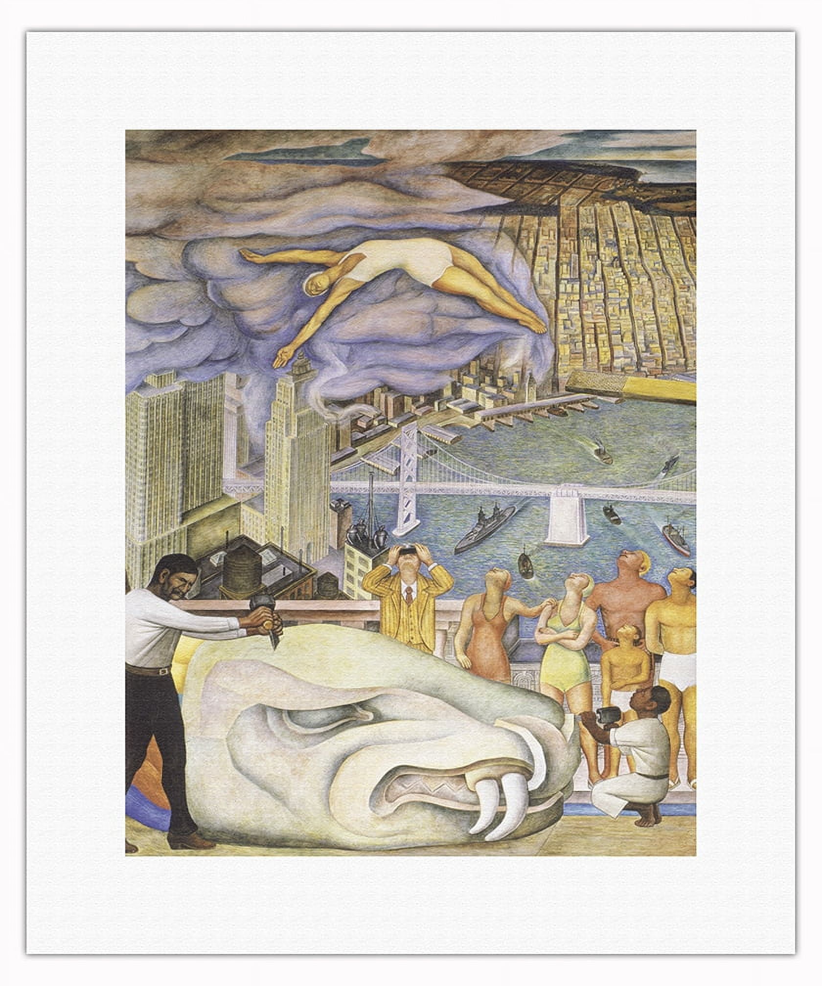 Pan American Unity Mural (Detail Panel 2 Top) - From an Original Color ...