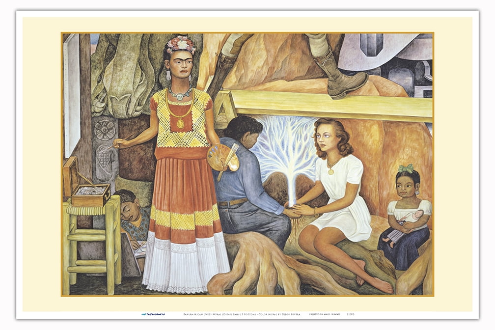 Pan American Unity Mural (Detail Panel 3 Bottom) - From an Original ...