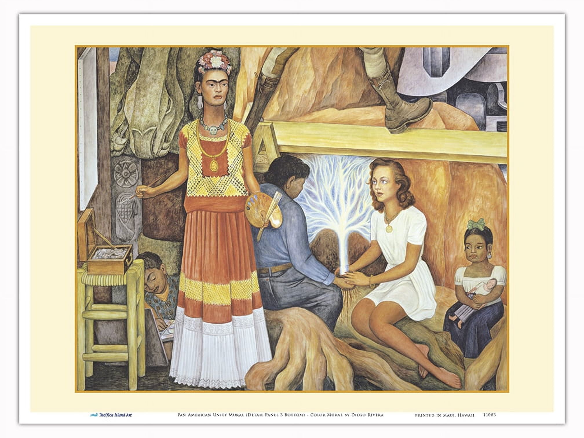 Pan American Unity Mural (Detail Panel 3 Bottom) - From an Original ...