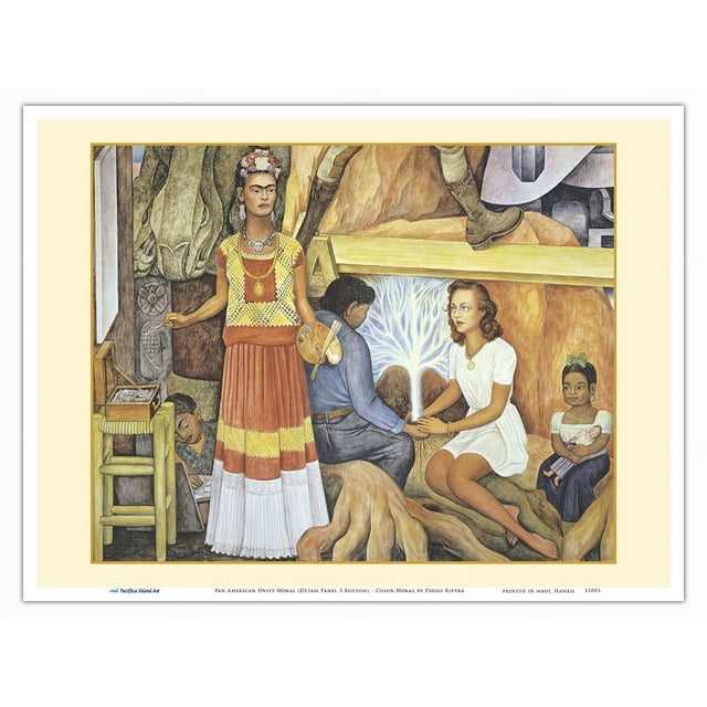 Pan American Unity Mural (Detail Panel 3 Bottom) - From an Original ...