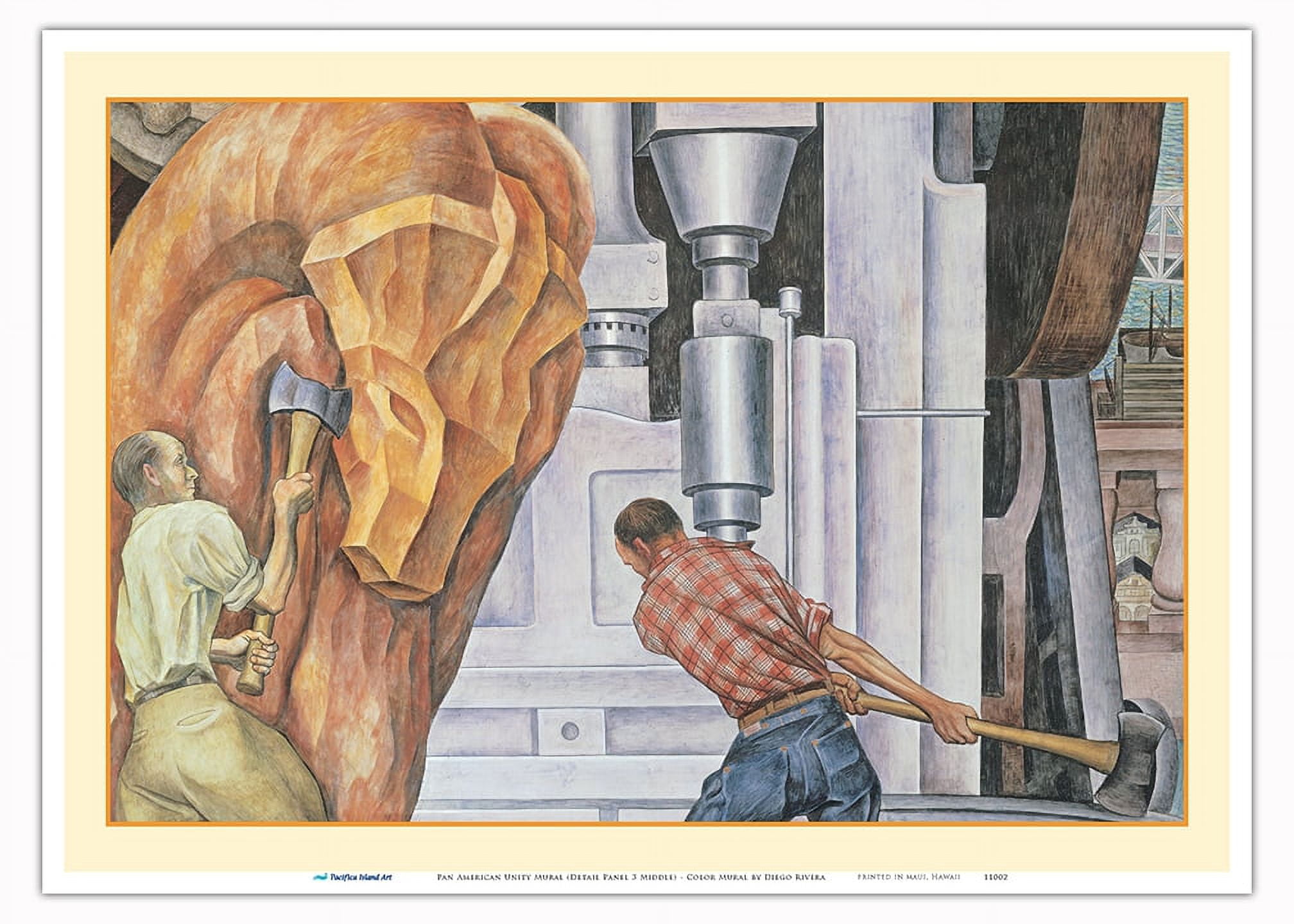 Pan American Unity Mural (Detail Panel 3 Middle) - From an Original ...