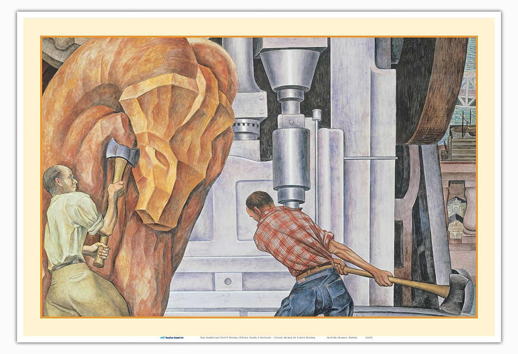 Pan American Unity Mural (Detail Panel 3 Middle) - From an Original ...