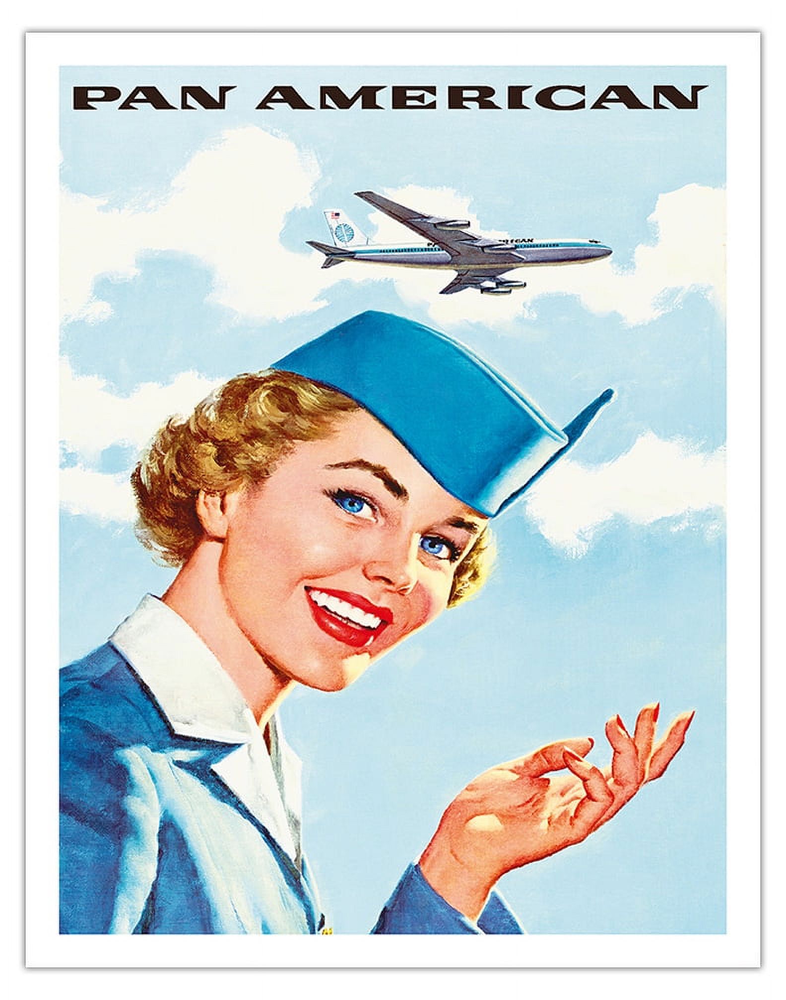 Pan American World Airways - Airline Stewardess - Vintage Airline ...