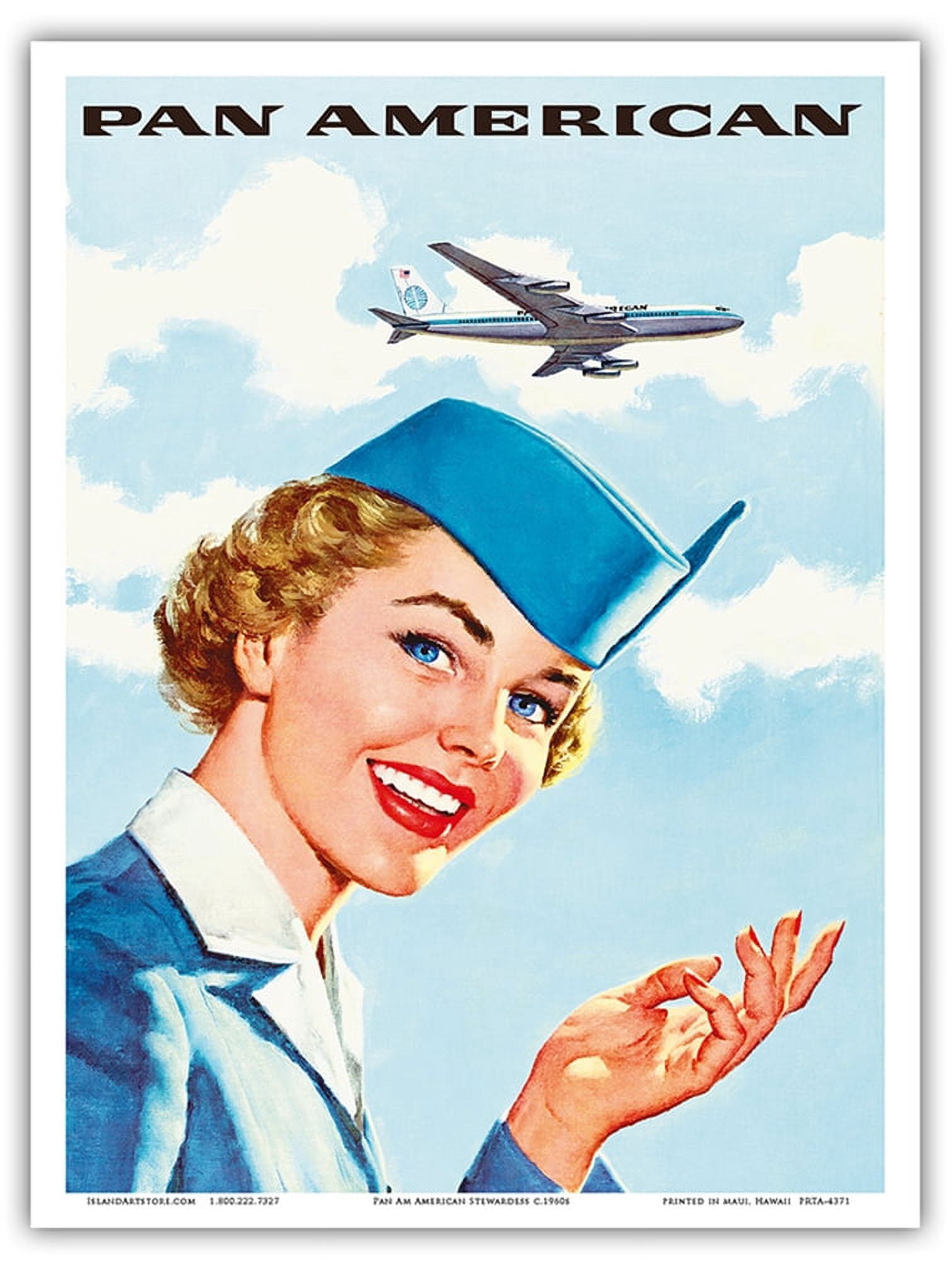 Pan American World Airways - Airline Stewardess - Vintage Airline ...