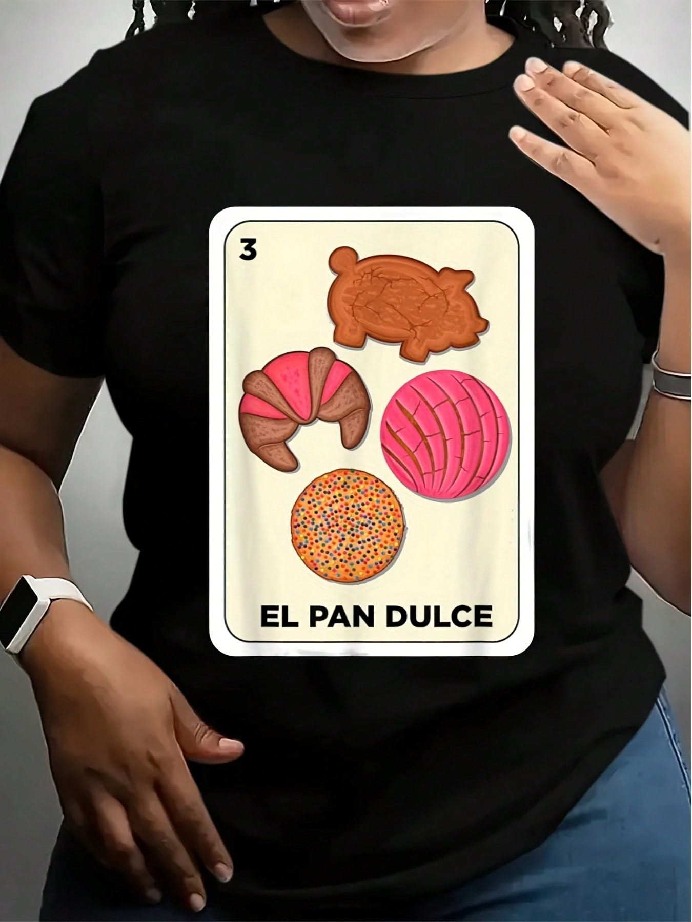 Pan Dulce Conchas Mexican Spanish Bingo Card El Pan Dulce T-Shirt ...