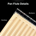 Pan Flute,C Key Pan 18 Pipe Pan Flute Panpipes C Flute Qisuo 18 Pans C ...