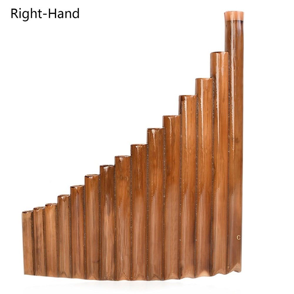 Pan Flute Panpipes 15 Pipes G key Natural Bamboo for beginners and ...