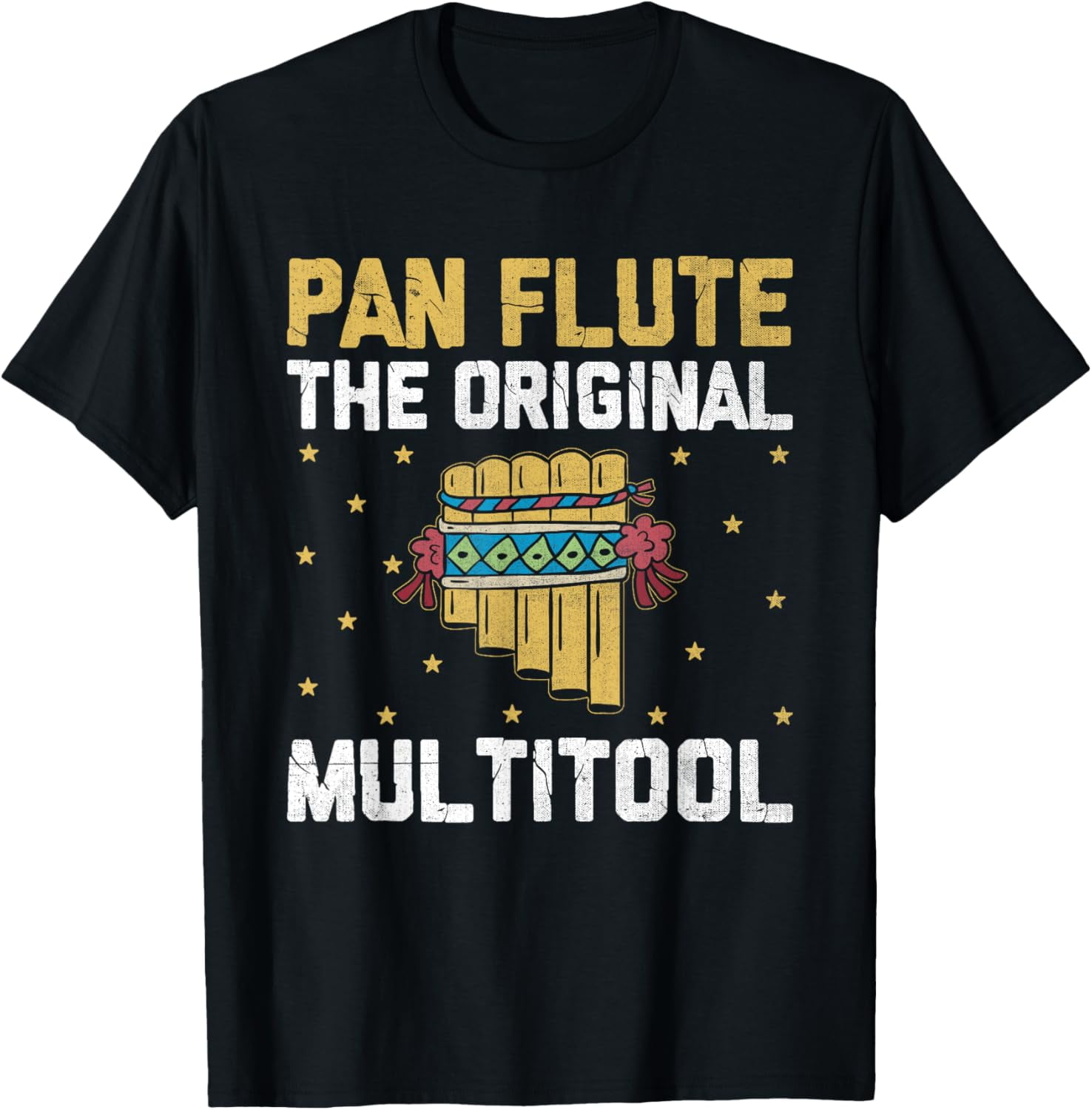 Pan Flute Player Pan Flutist Marching Band Music Instrument T-Shirt ...