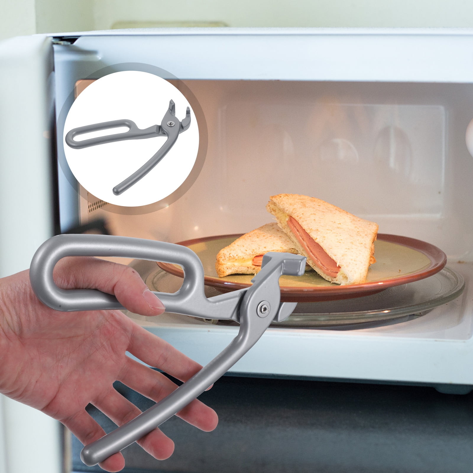 Gripper, Aluminum Gripper Pizza Tongs Stone Pot Clamp for Bowl, Plate ...