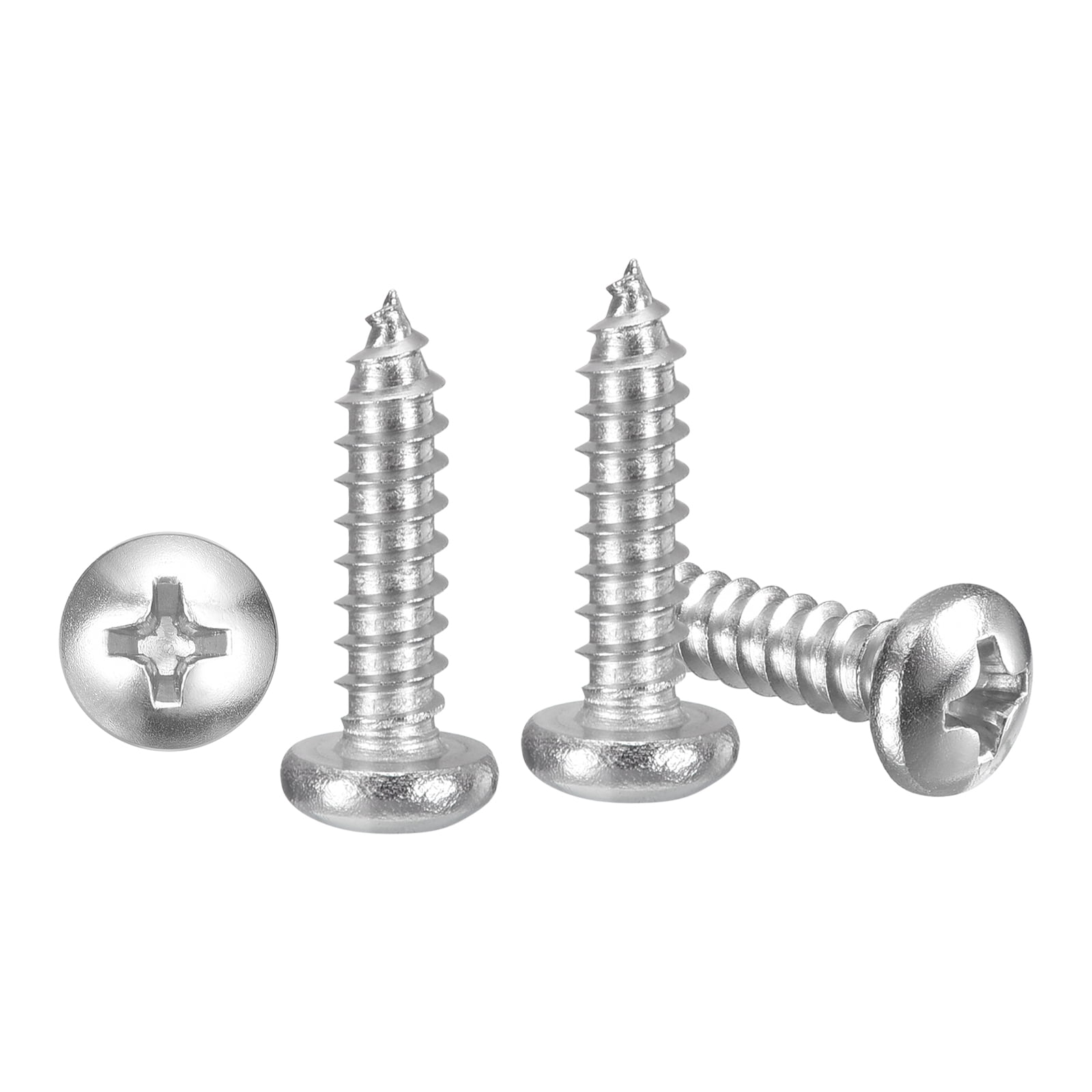 Pan Head Self Tapping Screws(#7x5/8") 50Pcs, 304 Stainless steel Self ...