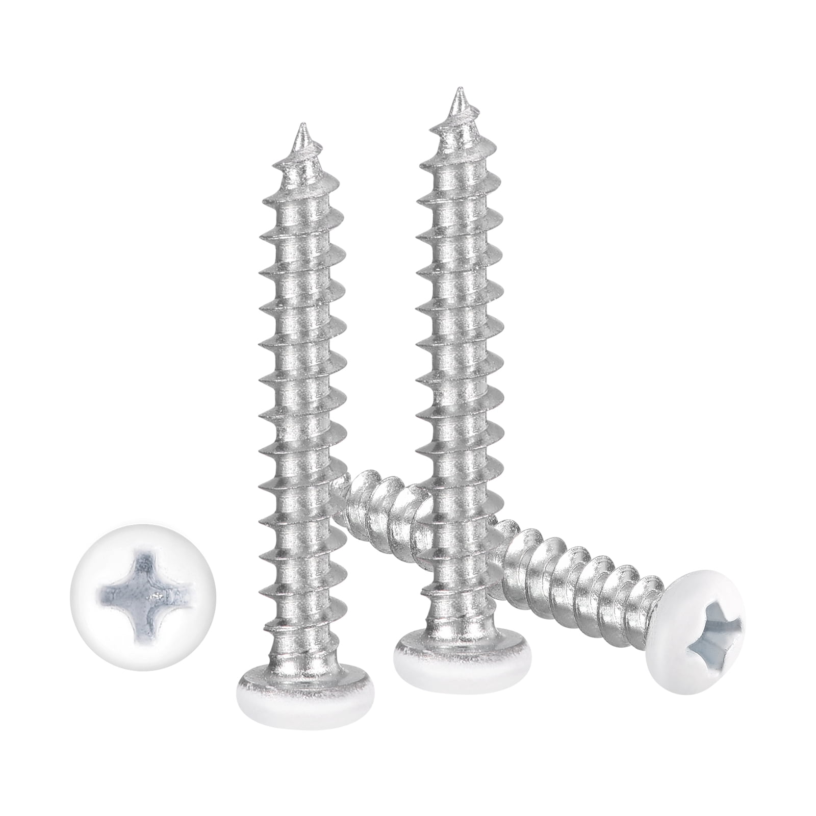 Pan Head Self Tapping Screws(M4x25) 25Pcs, Carbon Steel Self Drilling ...