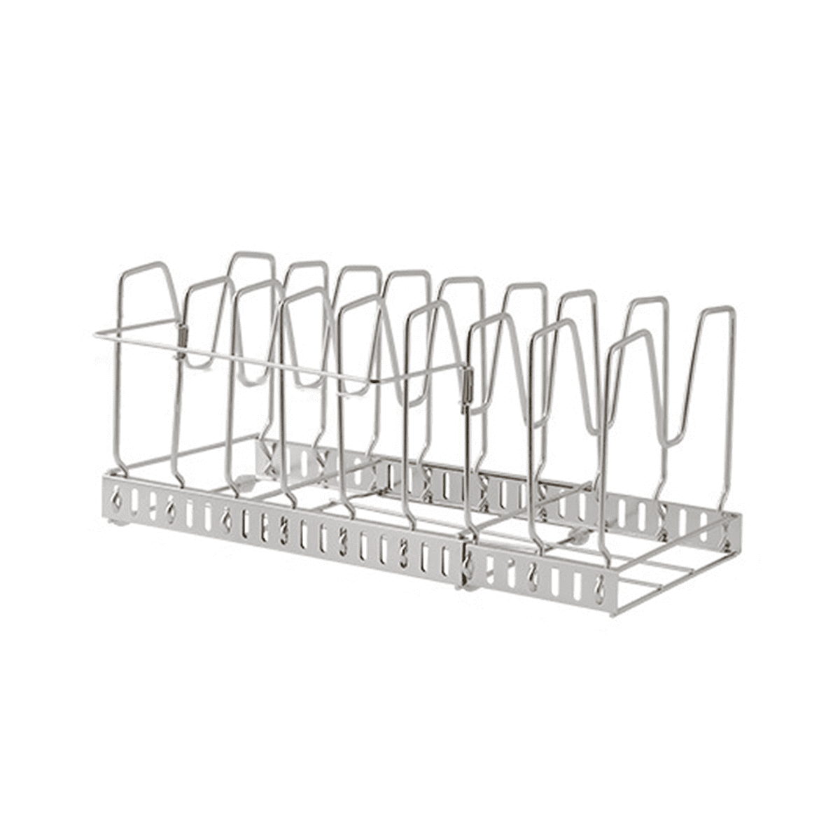 Pan Organiser Rack Pot Lid Organizers with Dividers Expandable Pot Pan ...