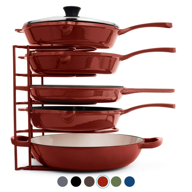 Pan Organizer for Cast Iron Skillets, Griddles and Pots - Heavy Duty ...