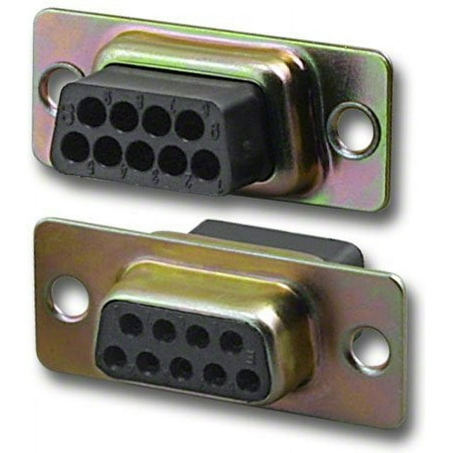 Pan Pacific DH-09HS/T-RL Db9 Female D-Sub Crimp Type Connector Zinc ...