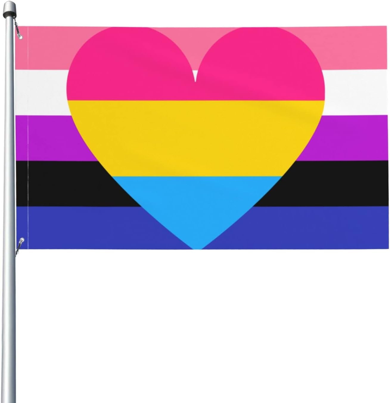Pan Pansexual Genderfluid Pride Flag Welcome Party Outdoor Outside ...