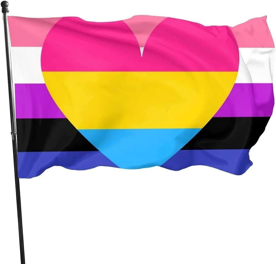 Pan Pansexual Genderfluid Pride Outdoor Flags Garden Home Flag House ...