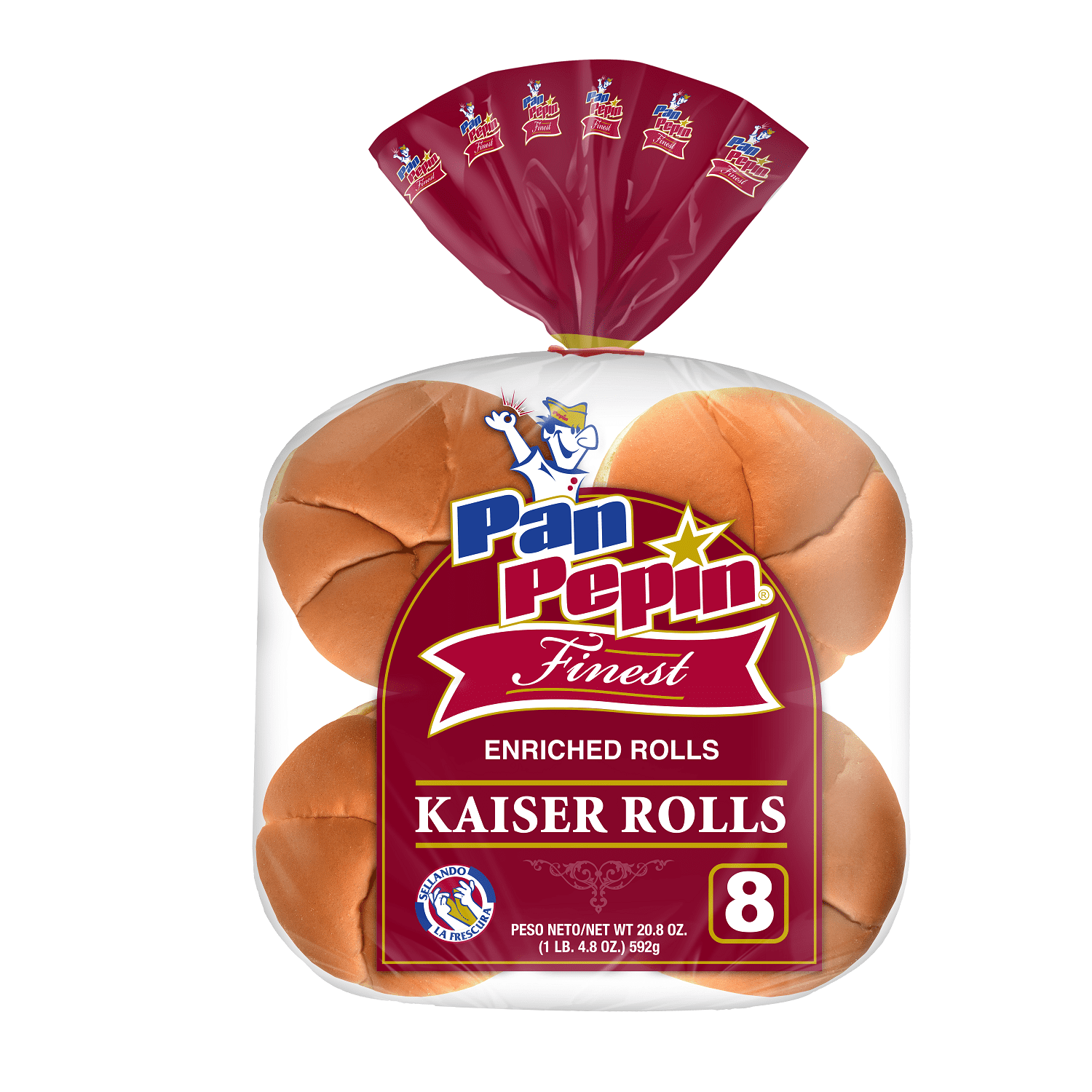 Pan Pepin, Finest, Kaiser Rolls, 20.8 Ounces, Count, Shelf Stable ...