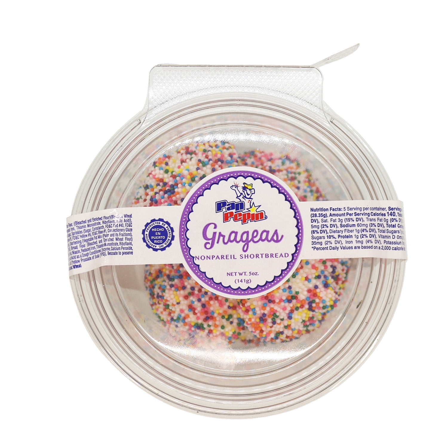Pan Pepin, Grageas Cookies, 5 Count, Baked - Walmart.com