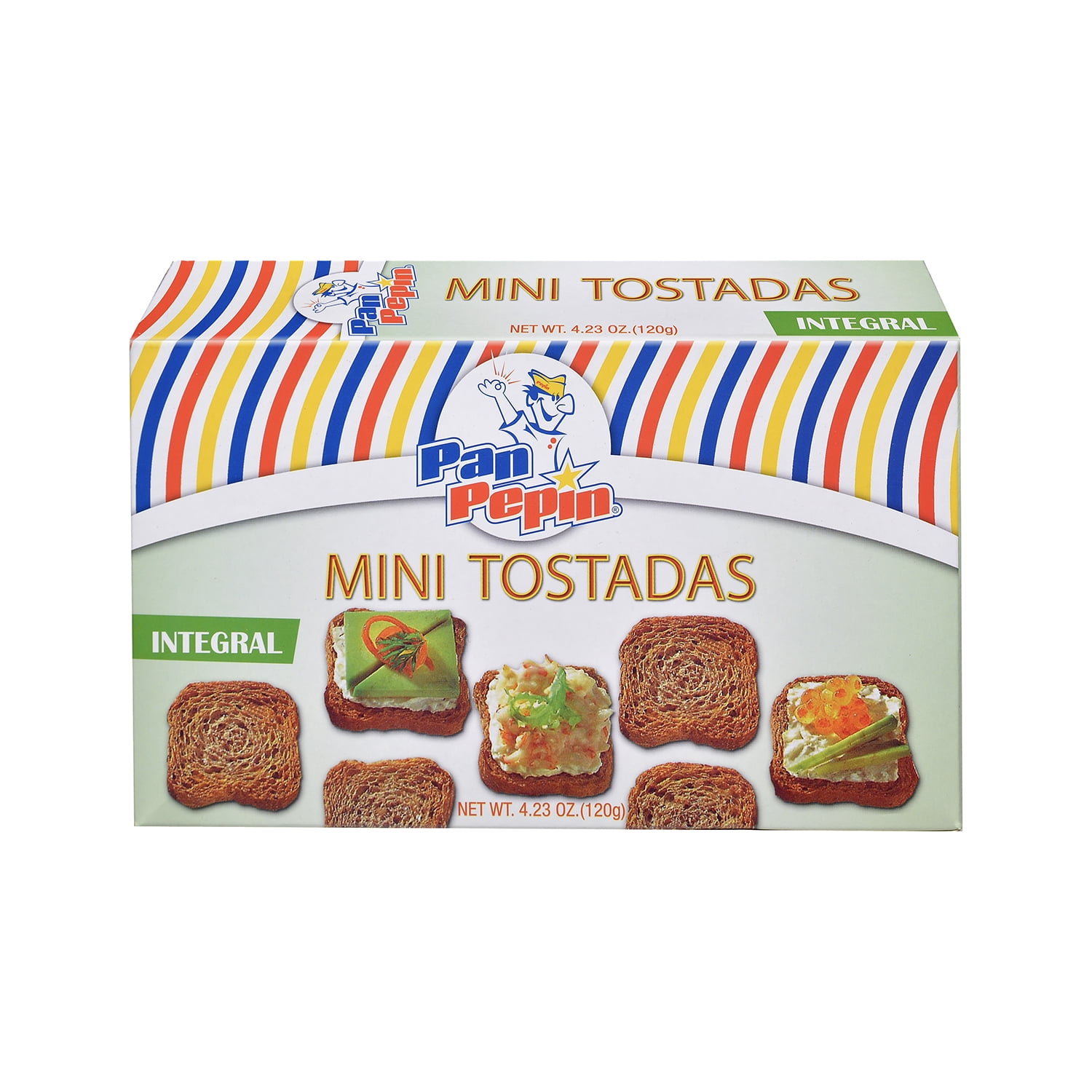 Pan Pepin, Mini Bread Toasts, Whole Wheat, 4.23 oz, Shelf Stable ...