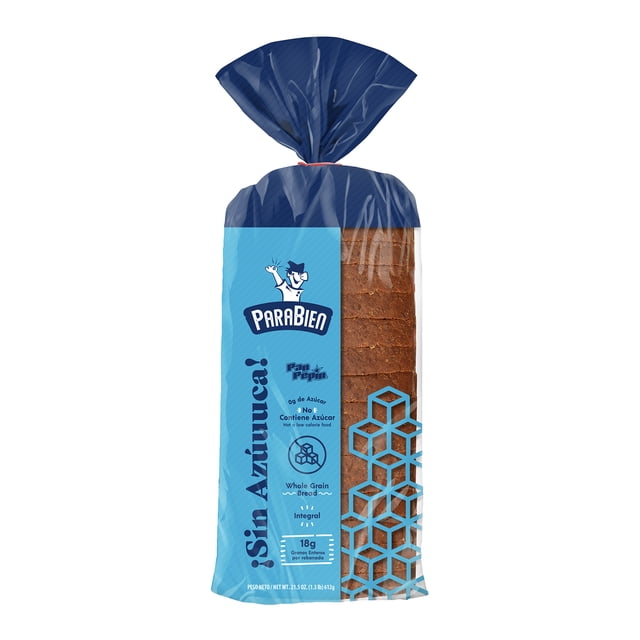 Pan Pepin, ParaBien, Sin Azuuuca, Sandwich Bread Loaf, 21.5 oz, Shelf ...