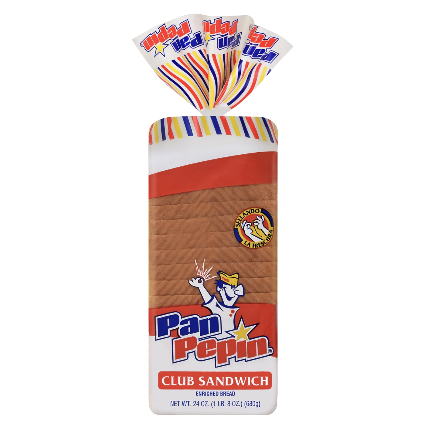 Pan Pepin, White Club, Sandwich Bread Loaf, Sliced, 24oz, Shelf Stable ...