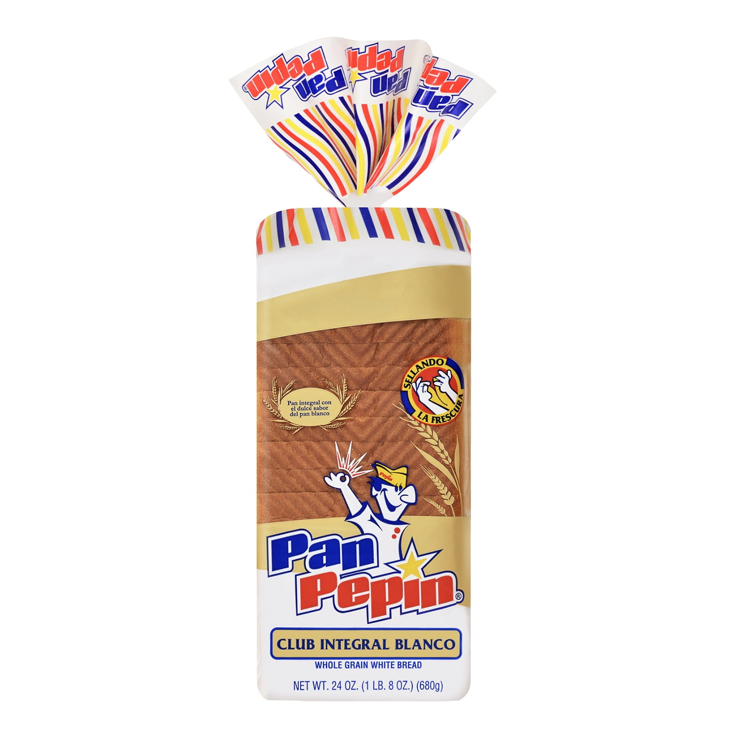 Pan Pepin, Whole Grain White Club, Sandwich Bread Loaf, Sliced, 24 ...