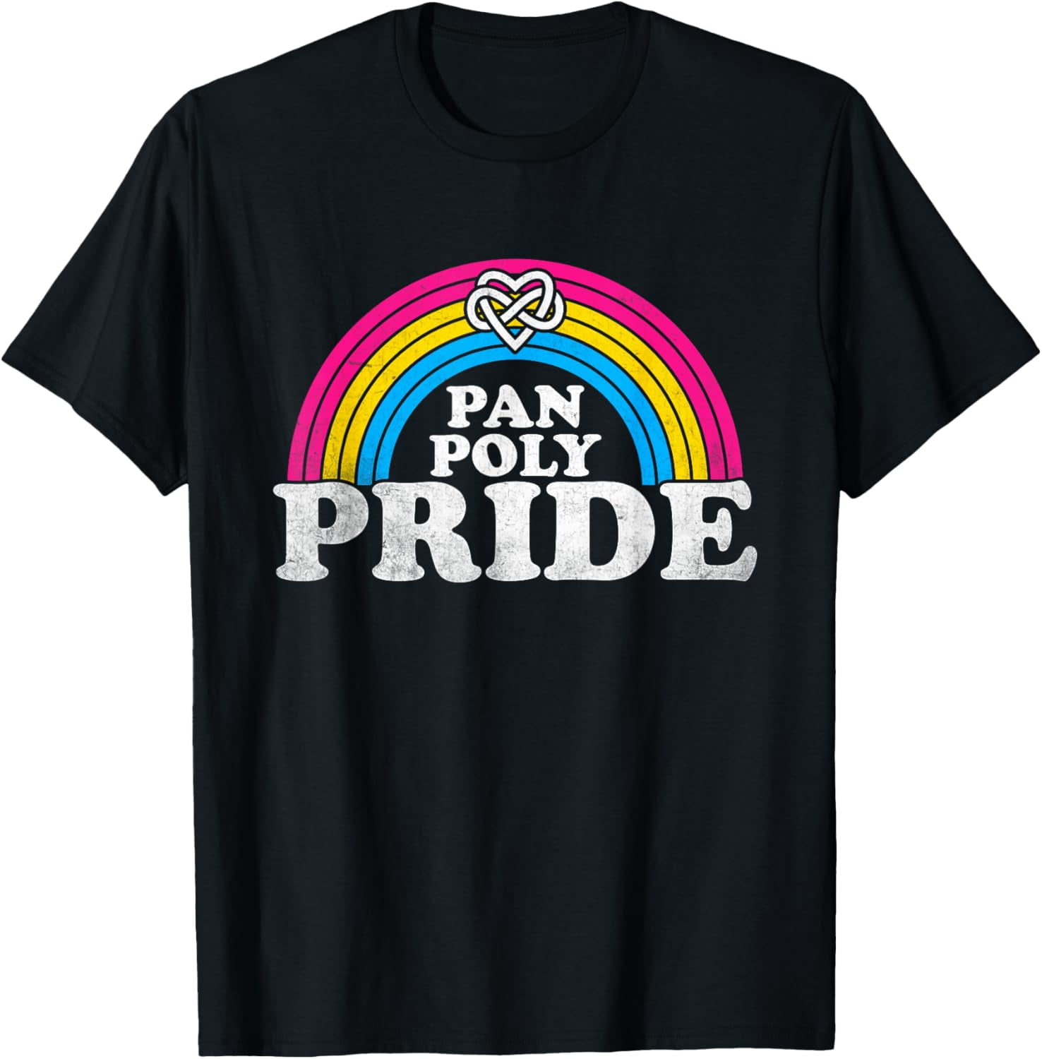 Pan Poly Pride - Polyamory Pansexual Pride Rainbow T-Shirt - Walmart.com