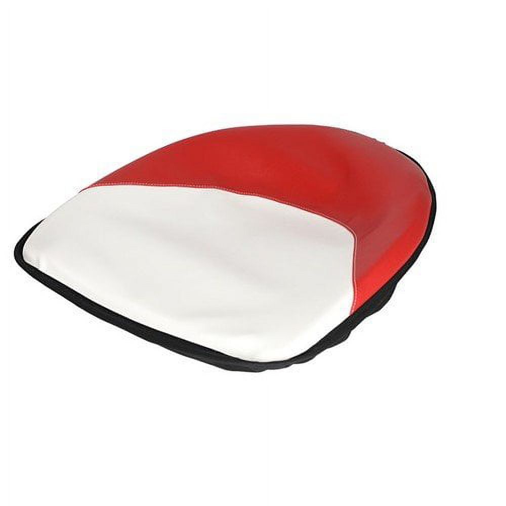 Pan Seat 19" Deluxe Cushion Vinyl Red and White fits International fits ...