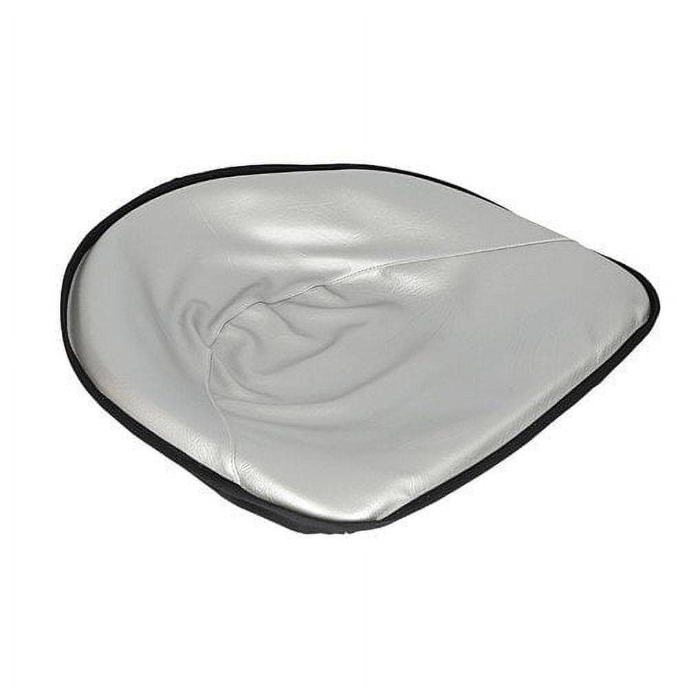 Pan Seat 21" Deluxe Cushion Vinyl Silver fits International - Walmart.com