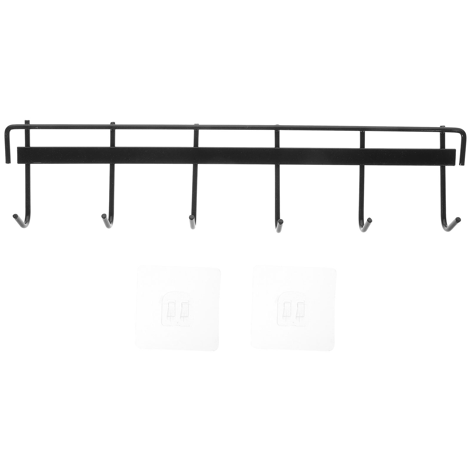 Pan Shelves Hook Storage Rack 32.00X7.30X2.80CM Black - Walmart.com
