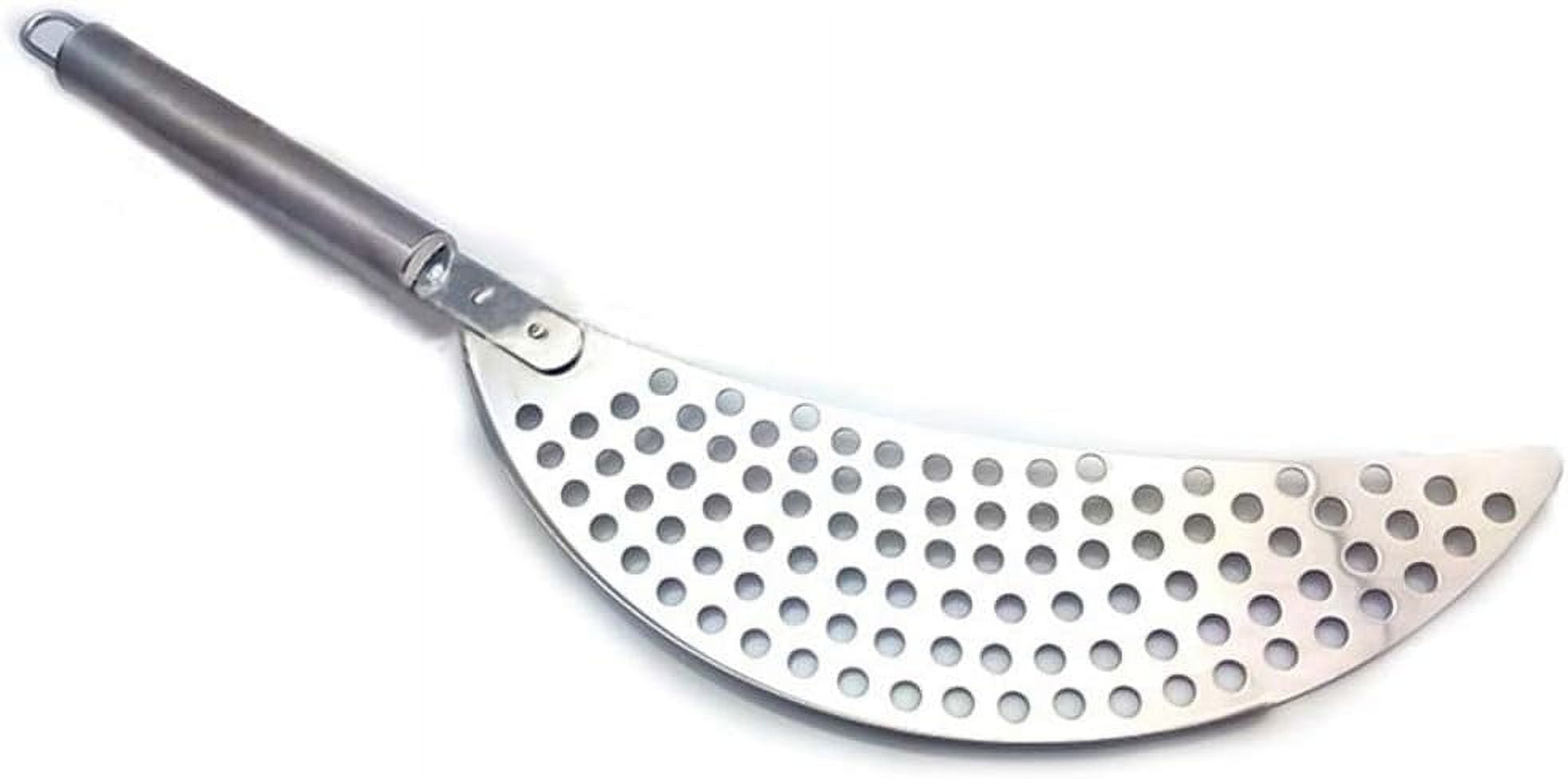 Pan Strainer, Stainless Steel Strainer Pot with Handle, Half Moon Pot ...